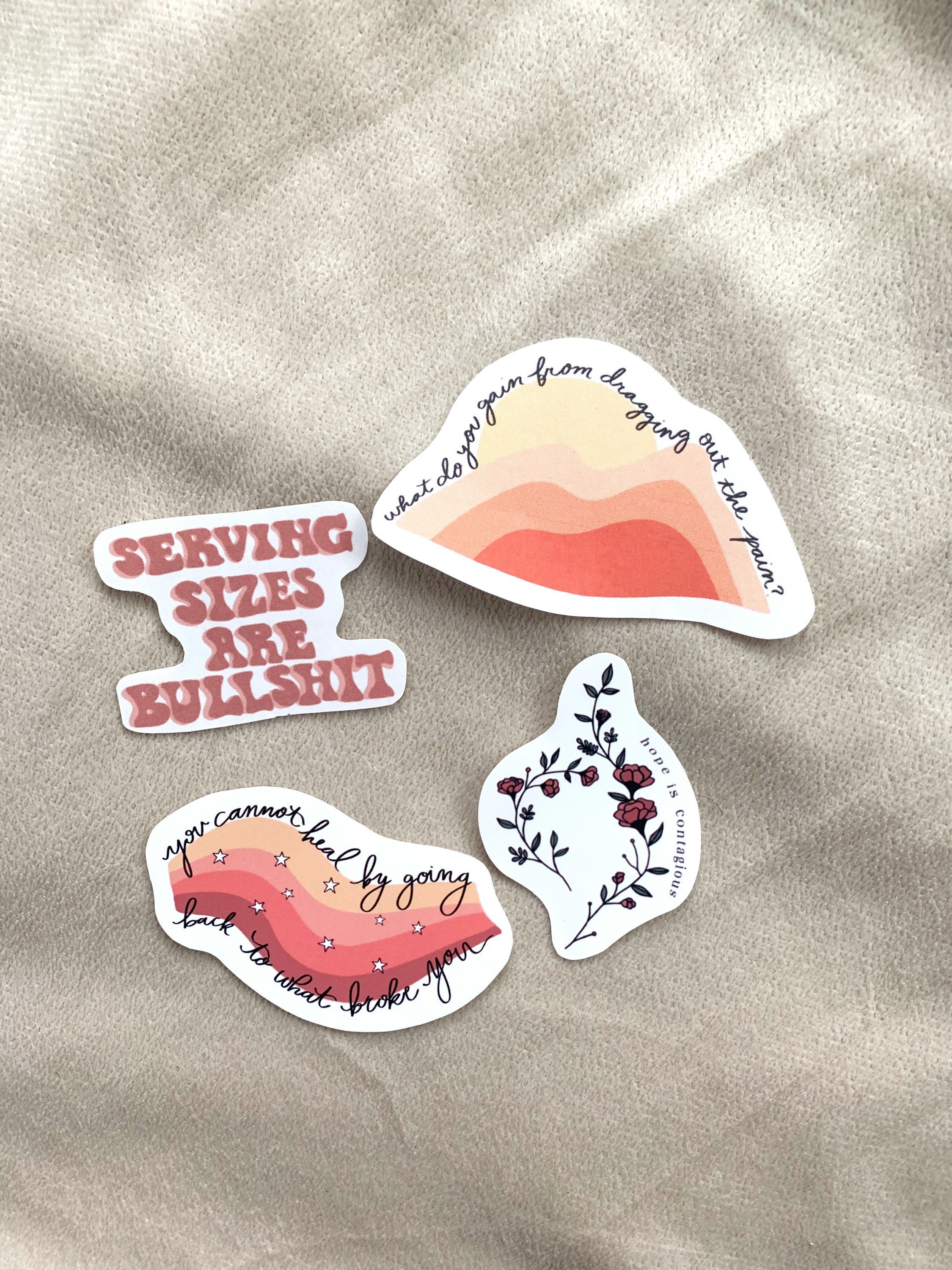 Recovery Sticker Bundle Anti Diet Culture Ed Recovery | Etsy Ireland