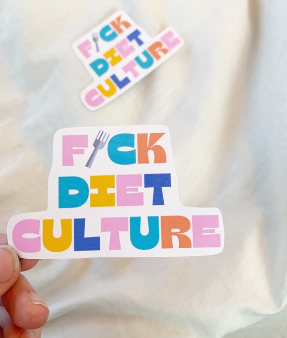 Fork Diet Culture Stickeranti-diet Culture Stickereating - Etsy