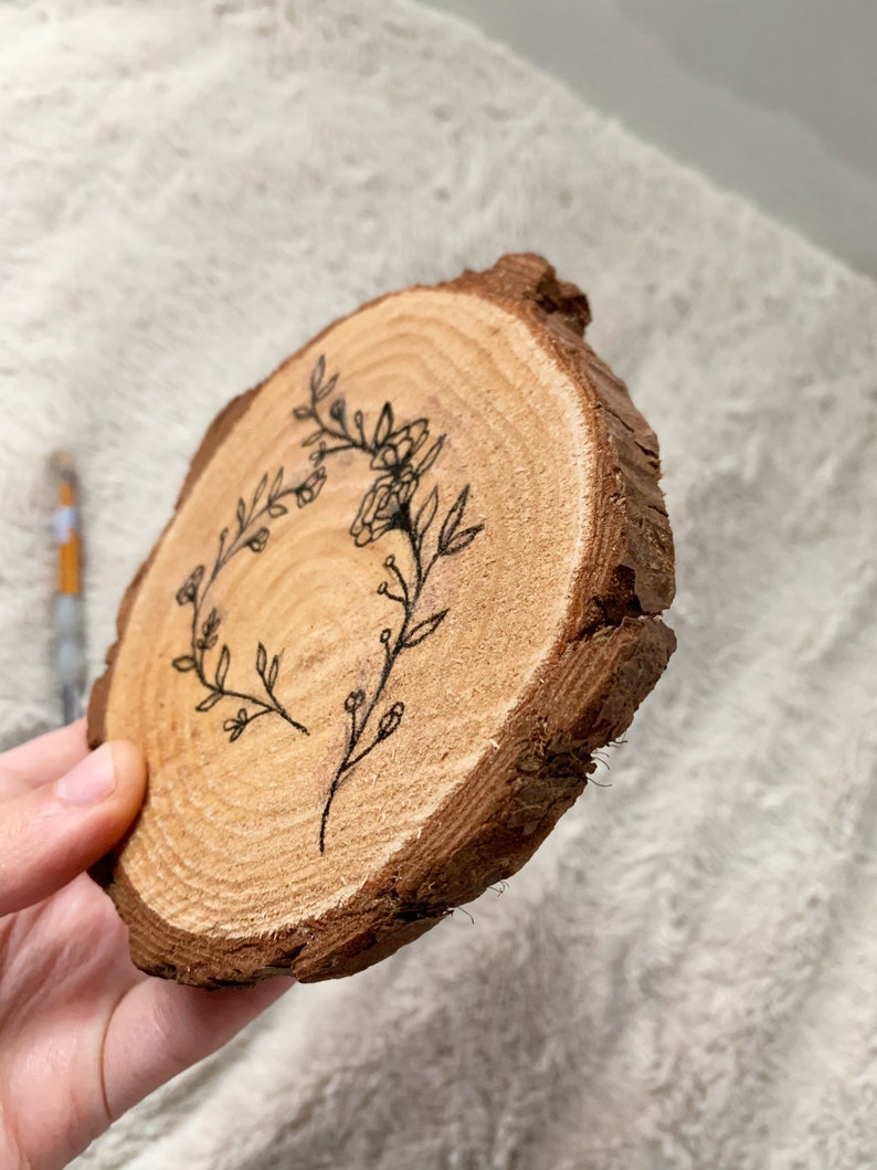 Floral NEDA Wood Slice Sign NEDA Symbol Decor Eating - Etsy