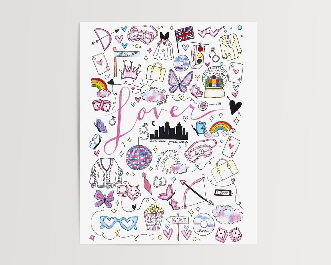 DIGITAL Download Lover Album Print,swiftie Gifts,eras,trendy Apartment ...