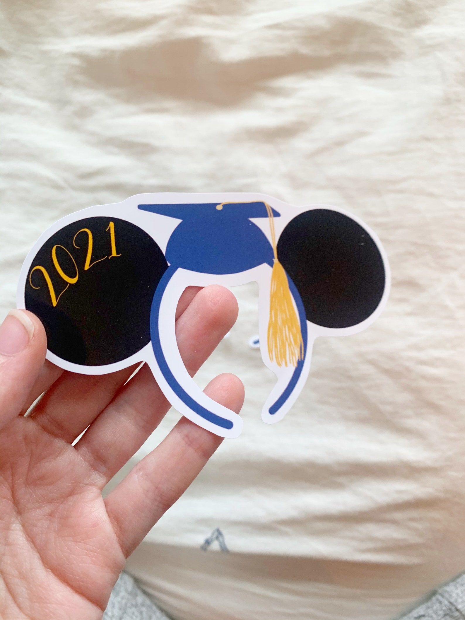 Custom mickey graduation sticker mickey ears graduation cap | Etsy