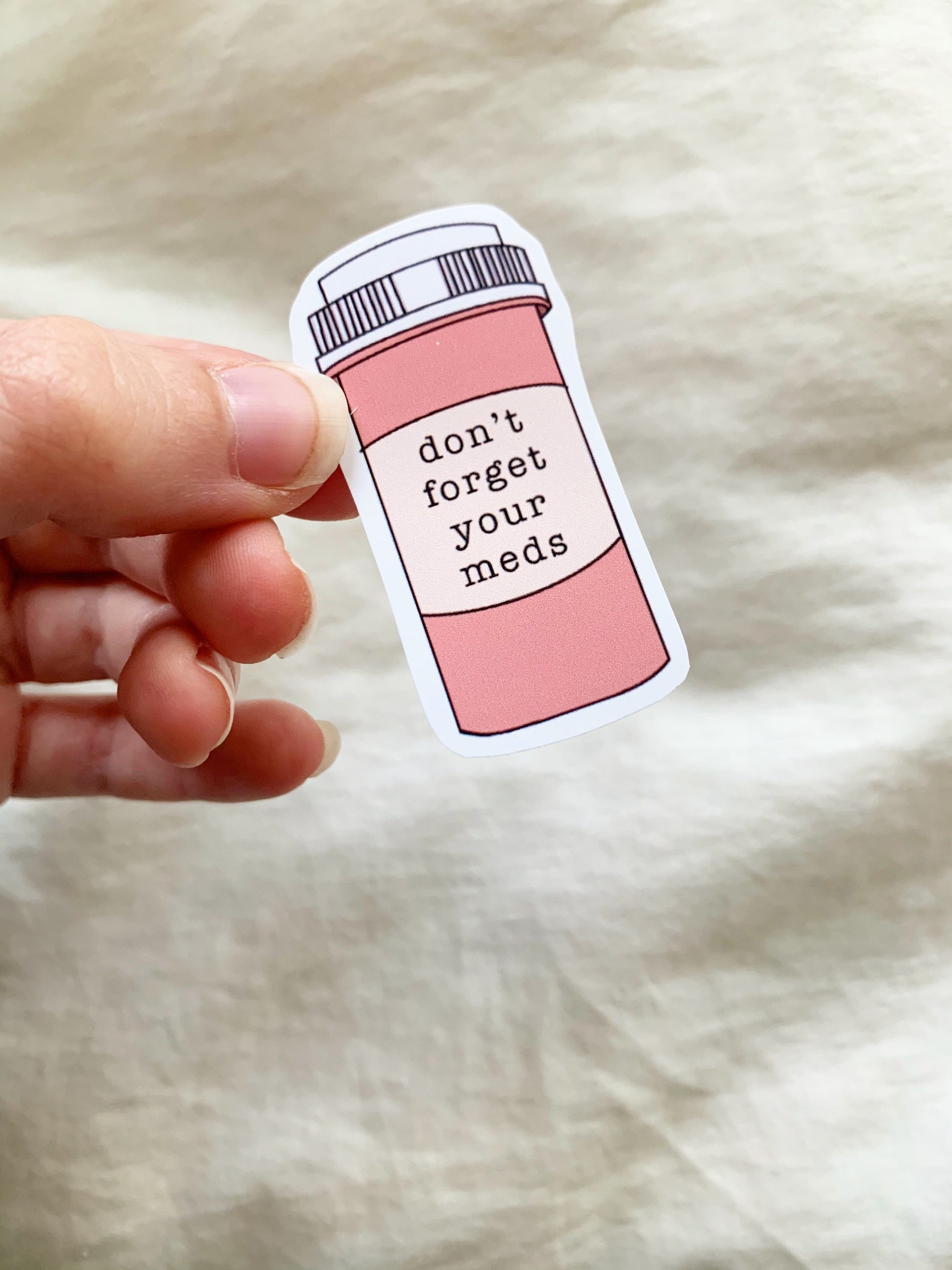 Dont Forget Your Meds Sticker Pill Bottle Sticker Mental | Etsy