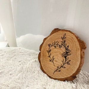 Floral NEDA Wood Slice Sign | NEDA Symbol Decor | Eating Disorder ...