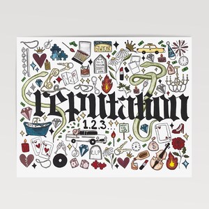 Reputation Art Print,swiftie Gift,eras Tour,tswift,illustration,wall ...