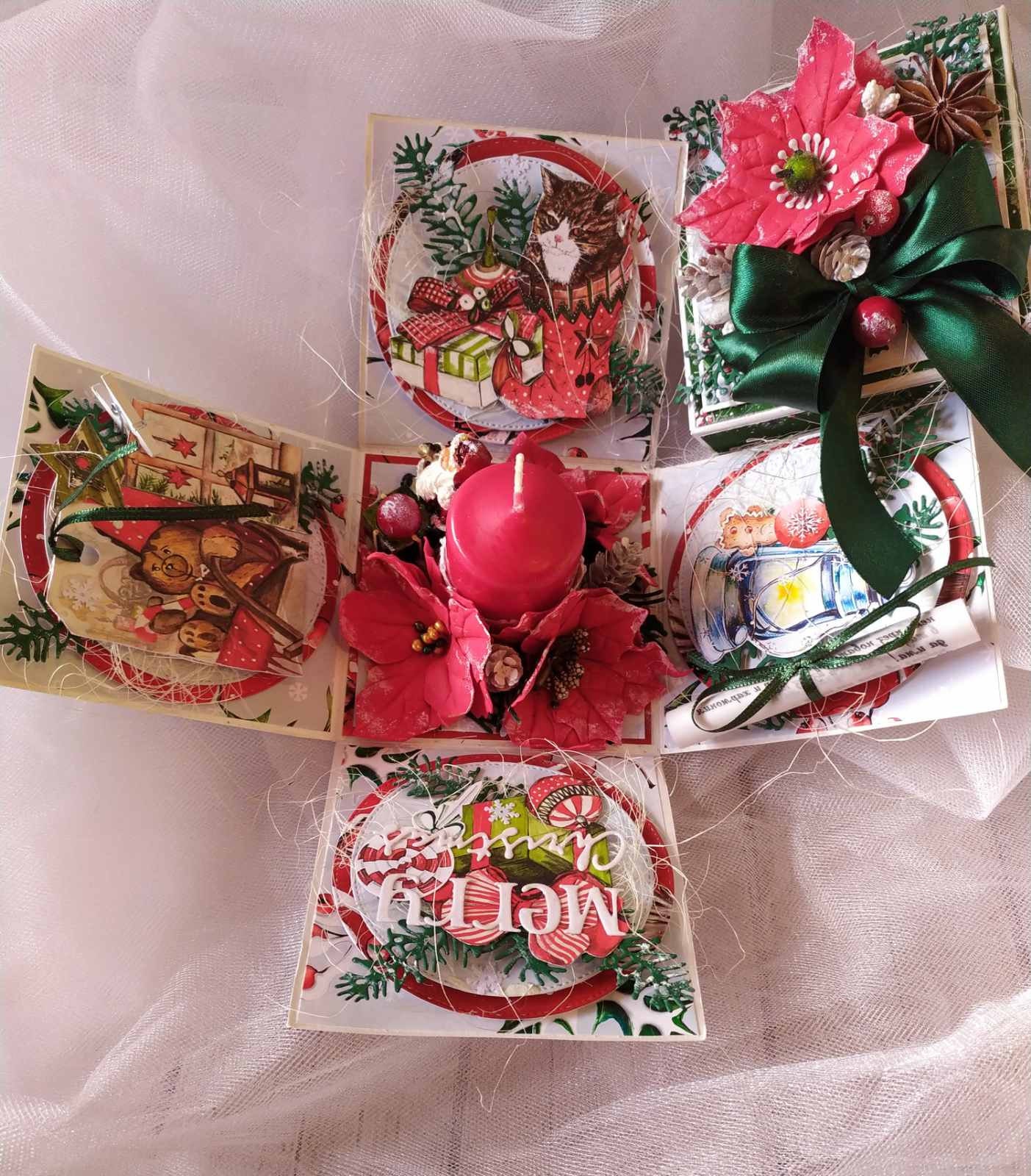 Explosion Box, Exploding Box With Gift Bag, Explosion Christmas Box ...