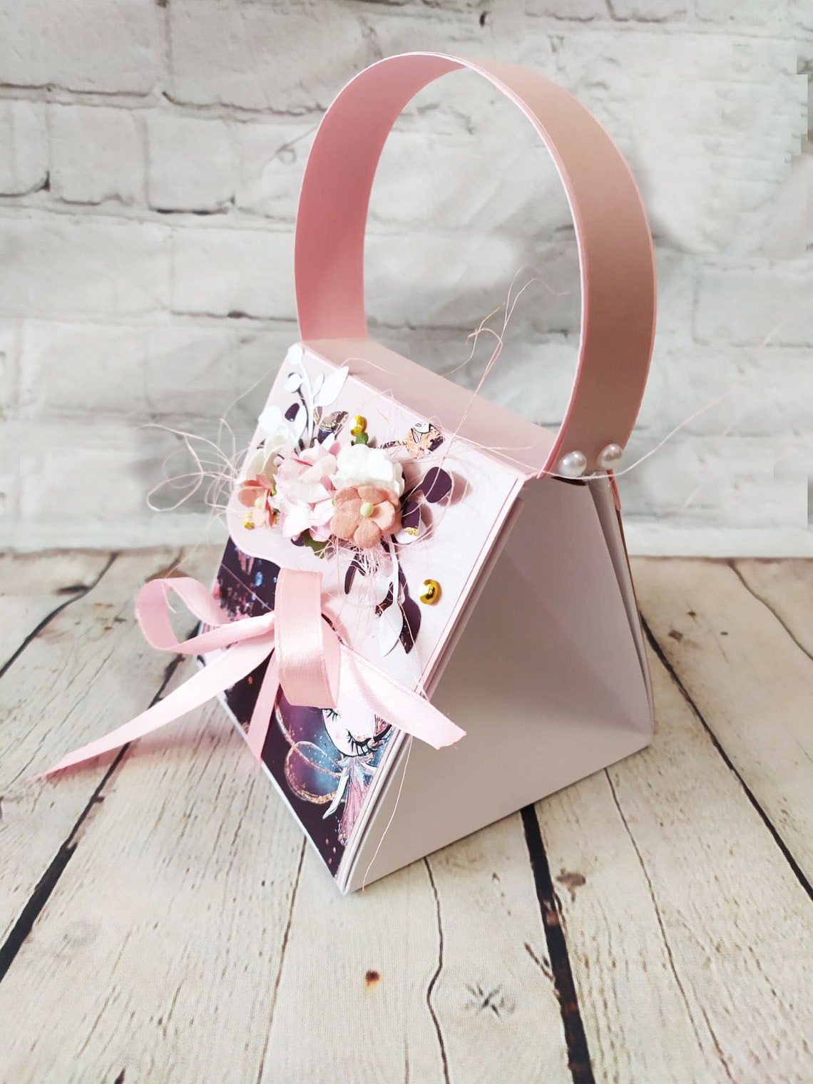 Handmade Paper Mini Purse Greeting Card Party Favor Gift Bag - Etsy