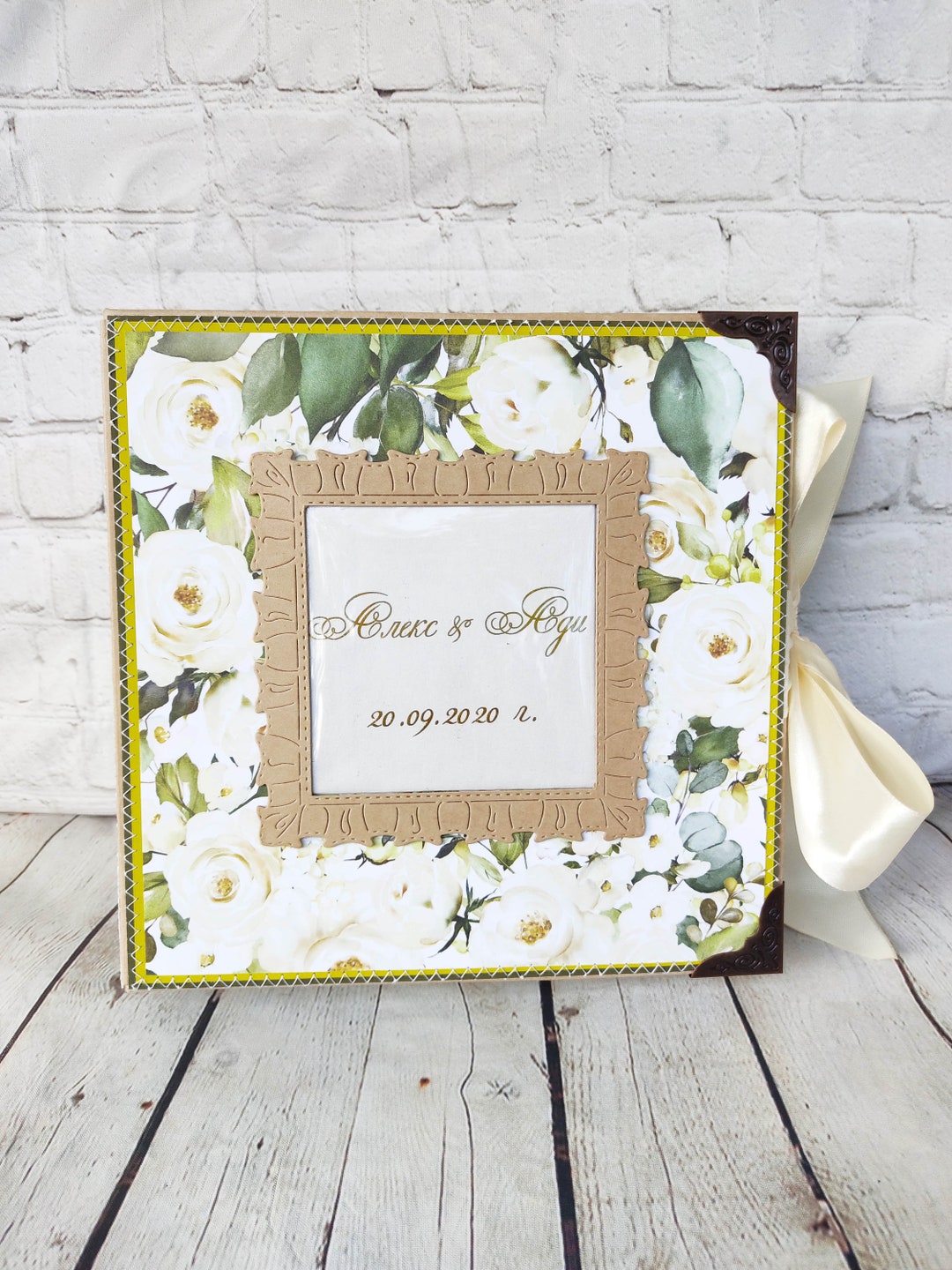 Personalized Wedding Album Engagement Book Premade Scrapbook Wedding ...