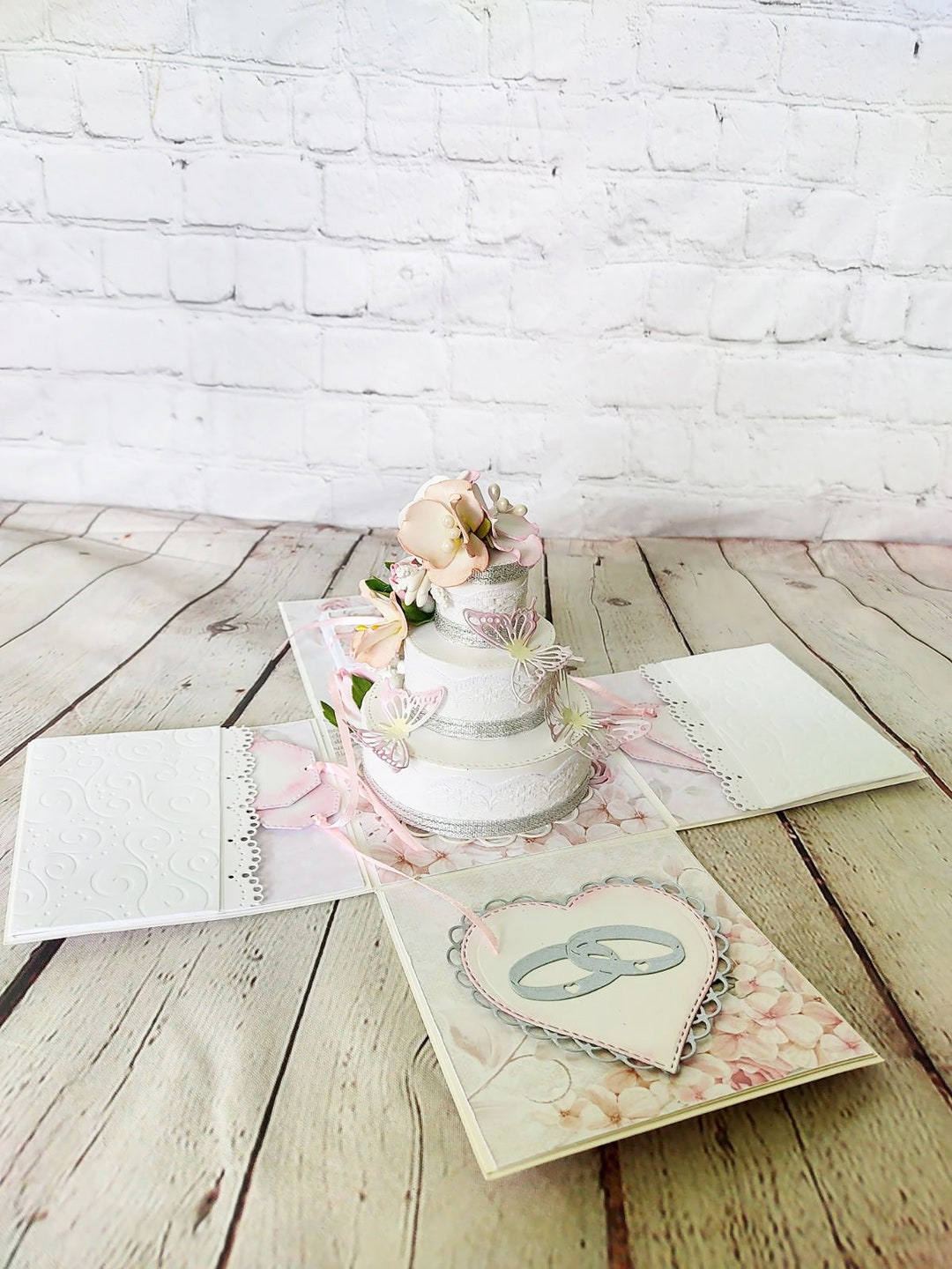Explosion Box, Wedding Gift Box, Pop up Card, Wedding Pop up Card With ...
