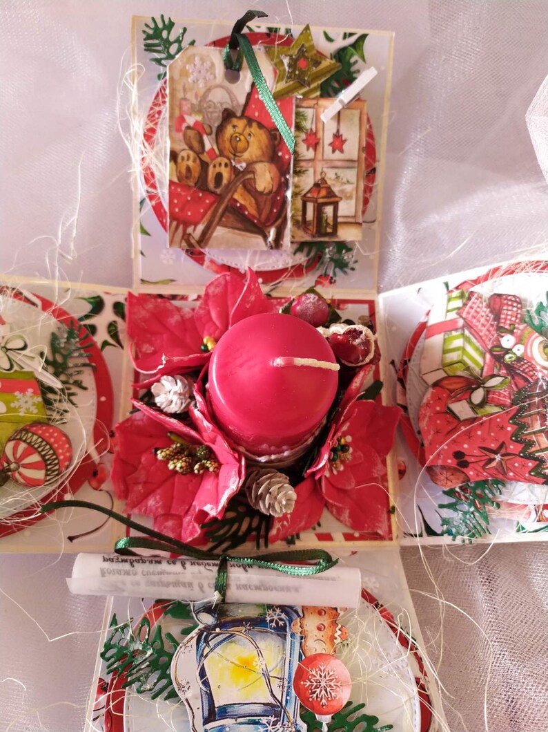 Explosion Box, Exploding Box With Gift Bag, Explosion Christmas Box ...