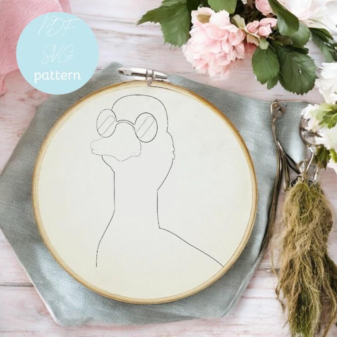 Beginner-friendly Punchneedling, Duck Punch Needle Pattern, Needle ...