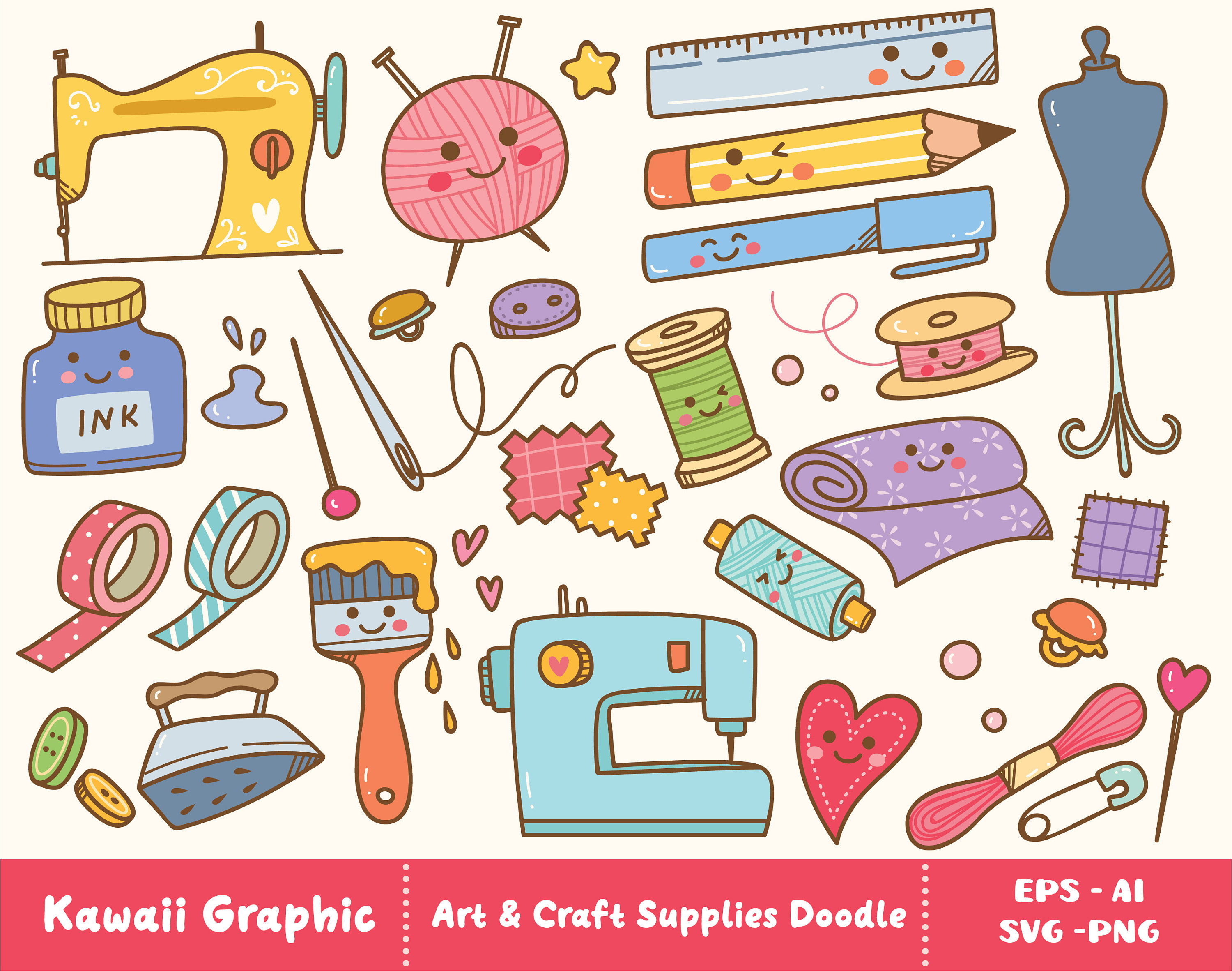 Craft Supplies Clip Art