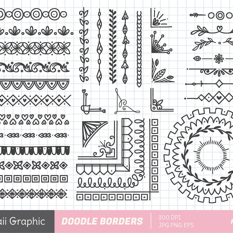 Hand Drawn Border - Etsy