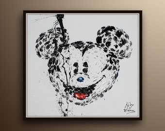 Mickey Mouse Oil Painting - Etsy