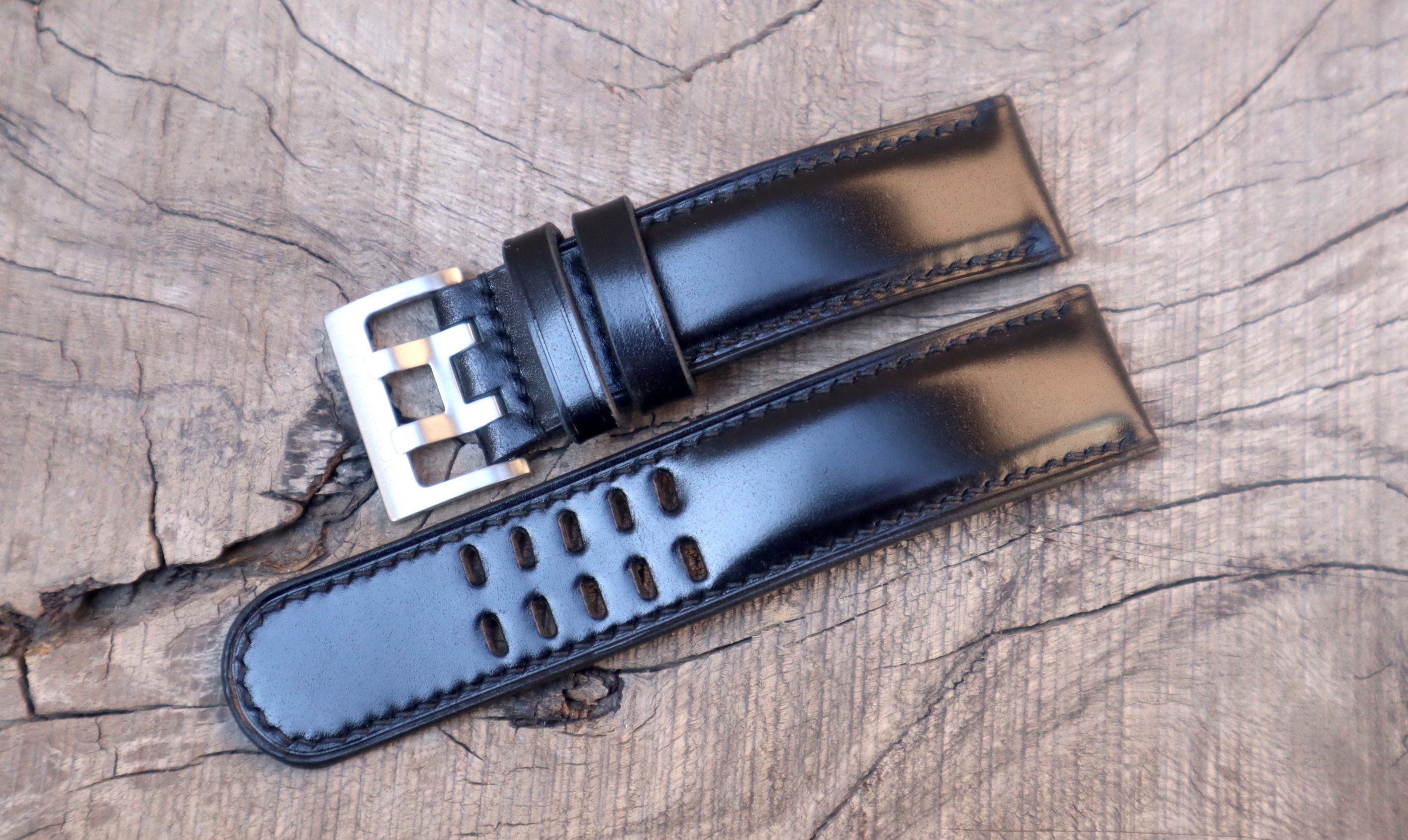 Japanese Shell Cordovan Leather Strap for Hamilton 20mm 22mm 24mm - Etsy
