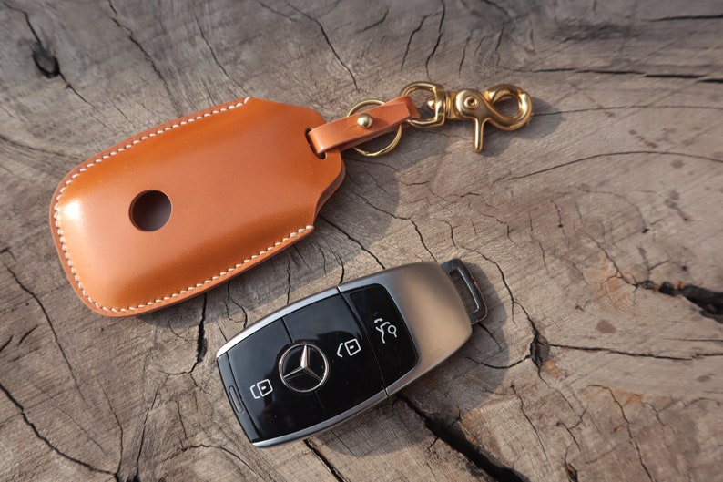 Mercedes-benz GLC GLB Mercedes-amg Car Leather Key Fob Cover | Etsy