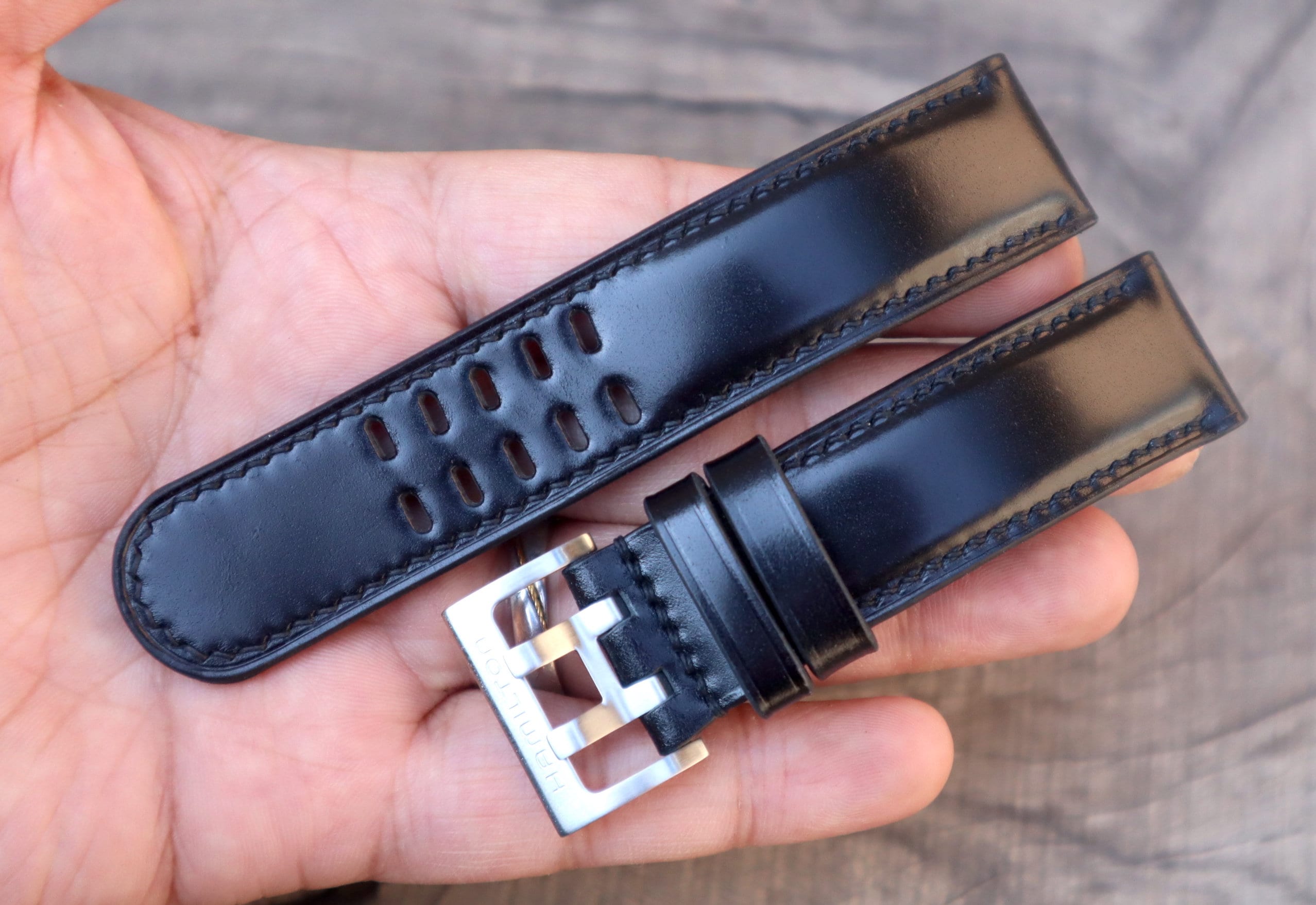 Japanese Shell Cordovan Leather Strap for Hamilton 20mm 22mm 24mm - Etsy