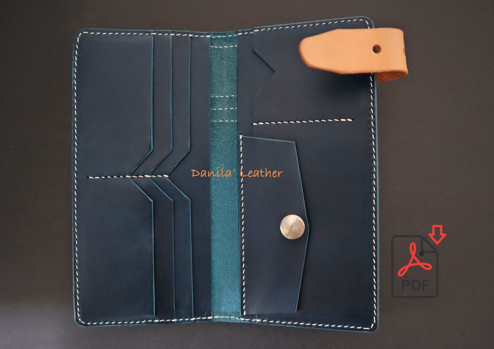 Jeans Pocket Long Biker Wallet Pattern/ Leather Wallet - Etsy