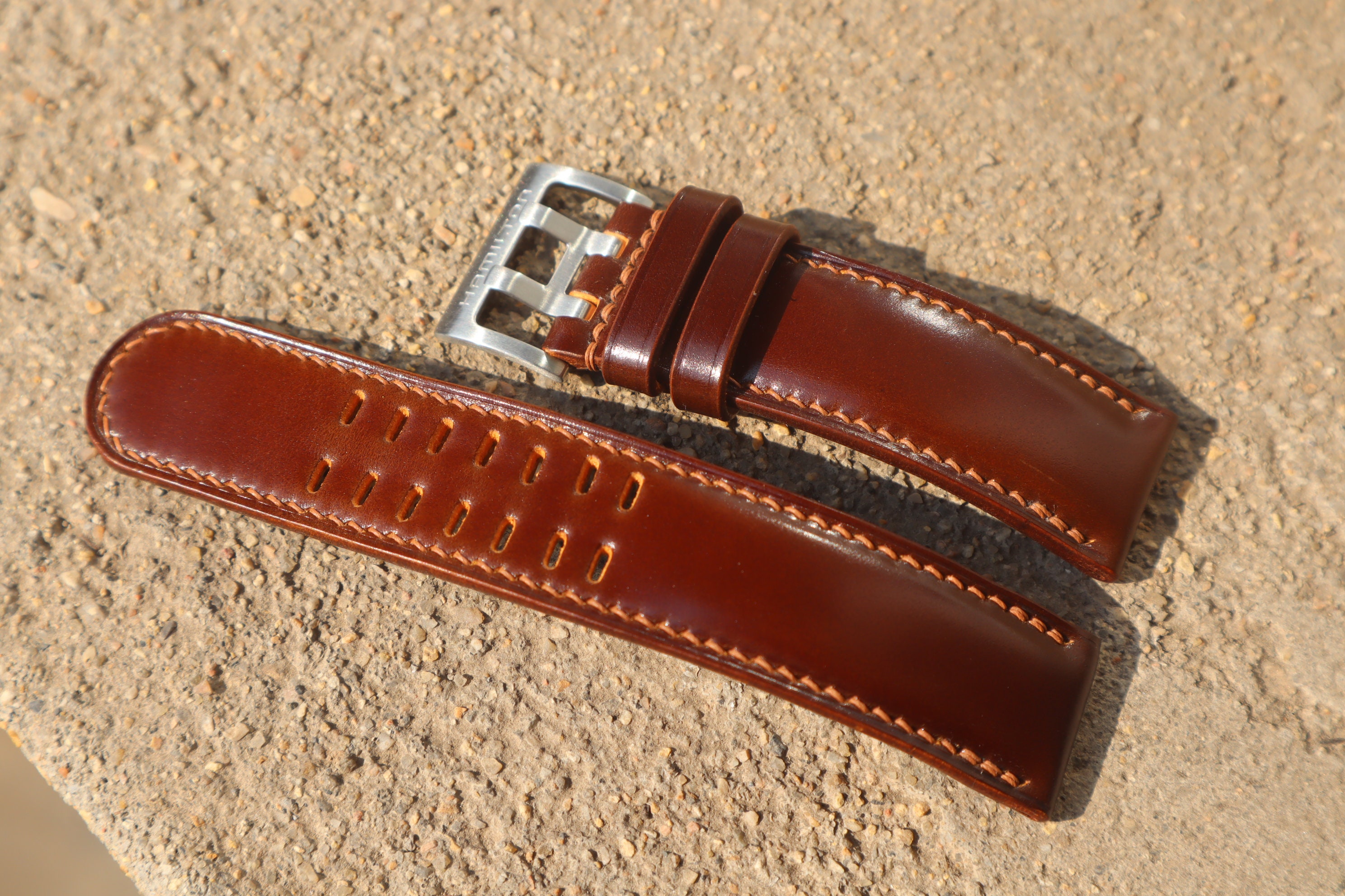 Japanese Shell Cordovan Leather Strap for Hamilton 20mm 22mm 24mm - Etsy