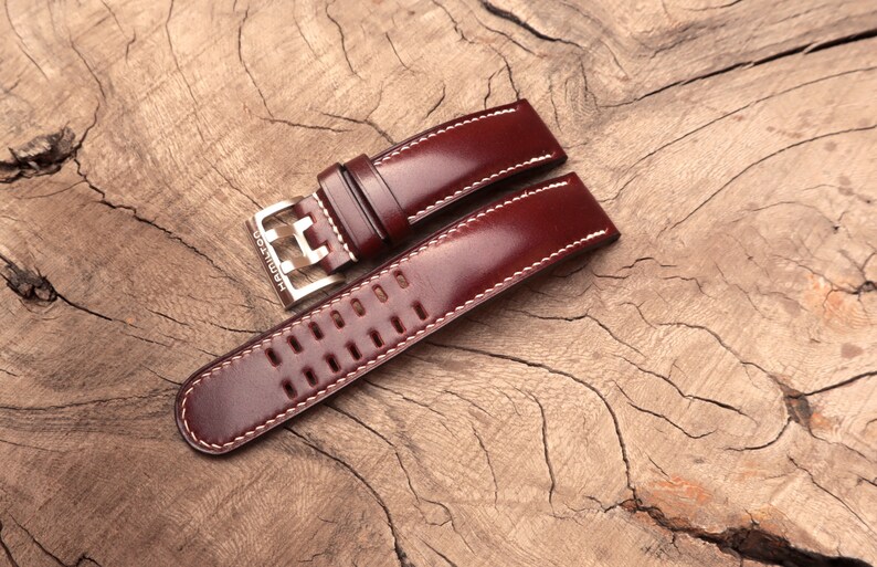 Japanese Shell Cordovan Leather Strap for Hamilton 20mm 22mm - Etsy