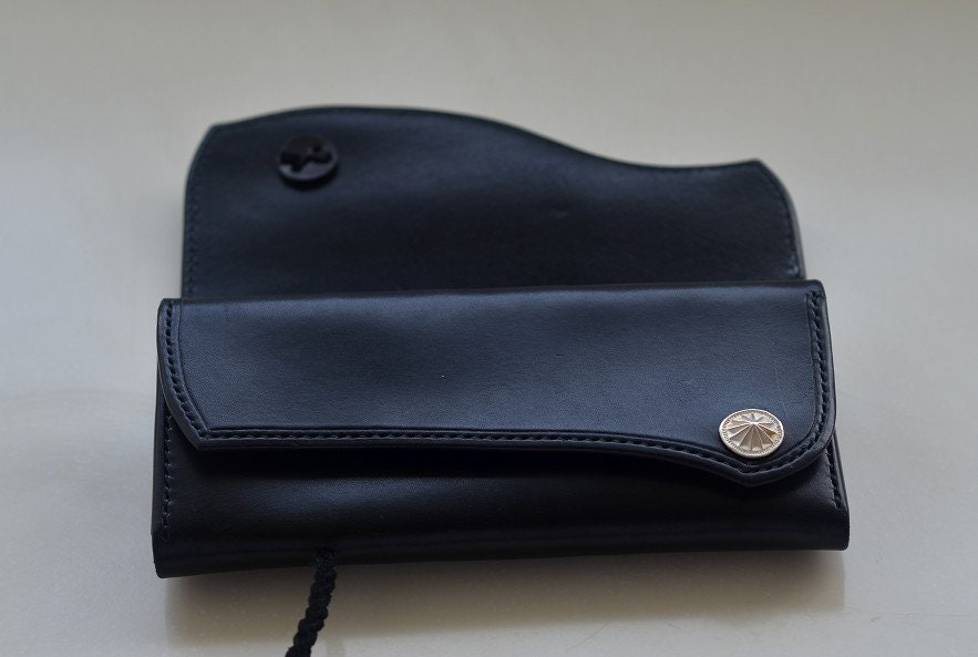 Japanse Style Long Wallet Pattern. Leather Template for Biker - Etsy