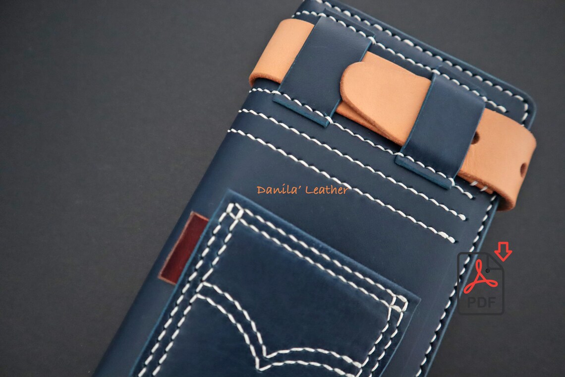 Jeans Pocket Long Biker Wallet Pattern/ Leather Wallet Template for Men ...