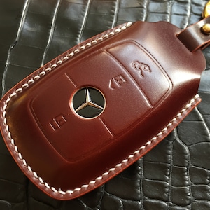 Mercedes-benz GLC GLB Mercedes-amg Car Leather Key Fob Cover, Shell ...