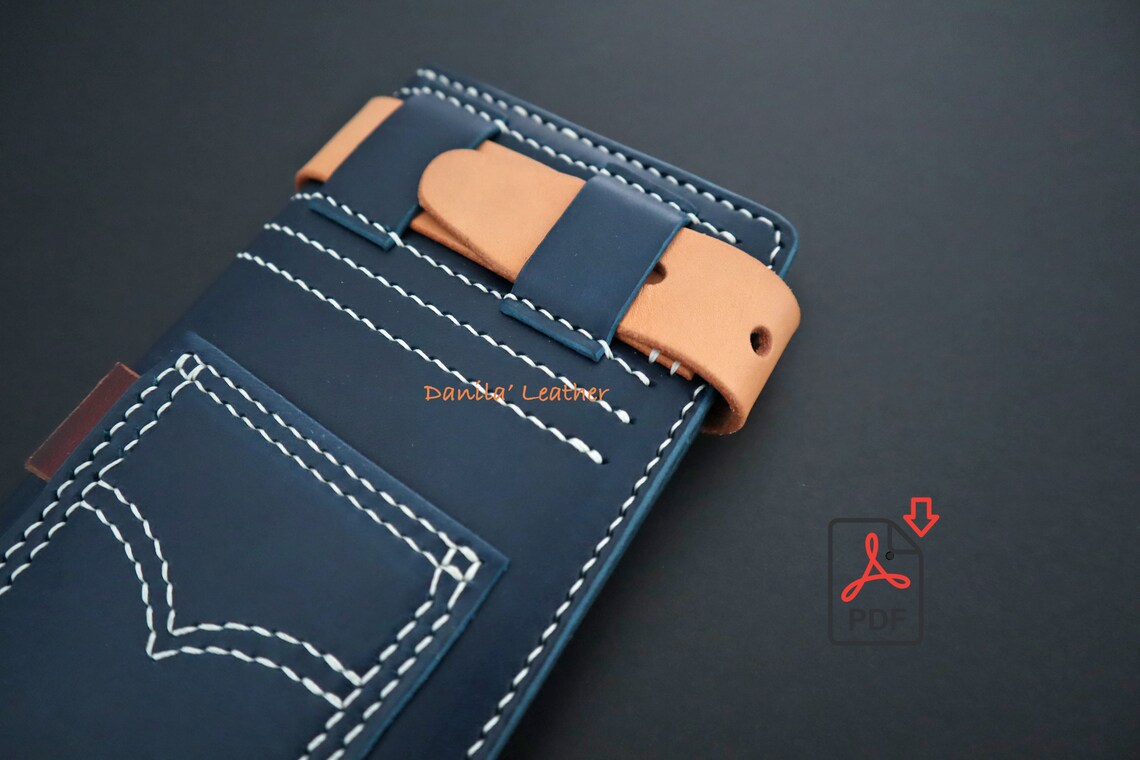 Jeans Pocket Long Biker Wallet Pattern/ Leather Wallet - Etsy