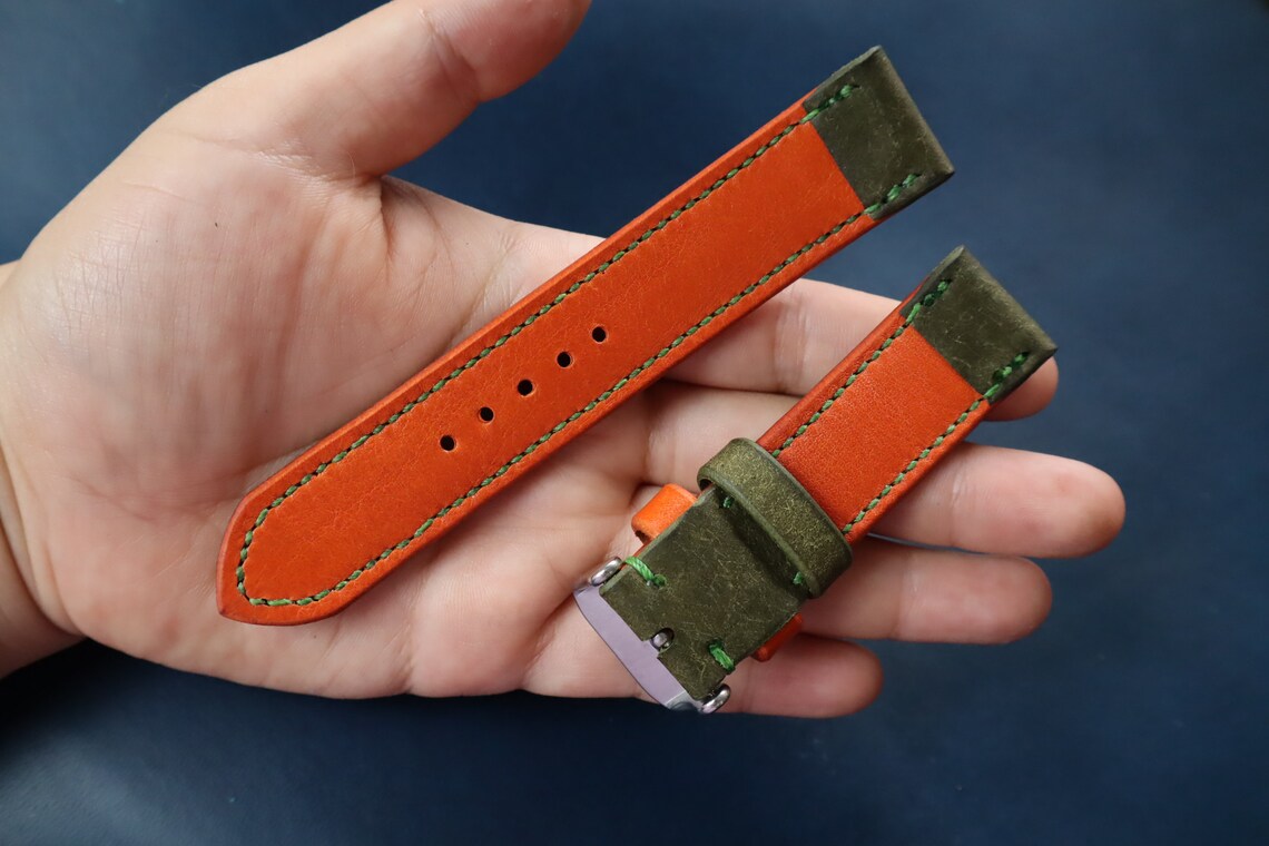 Italy Leather Watch Strap, Watch Band,20mm 21mm 22mm 24mm 26mm - Etsy