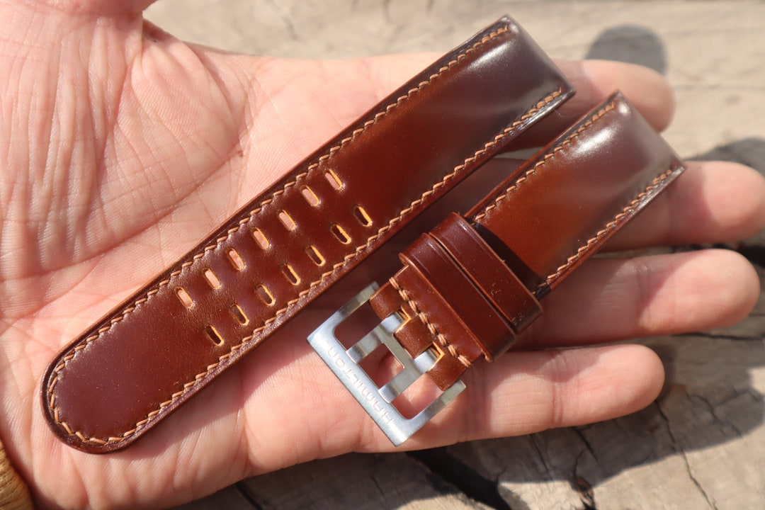 Japanese Shell Cordovan Leather Strap for Hamilton 20mm 22mm 24mm - Etsy