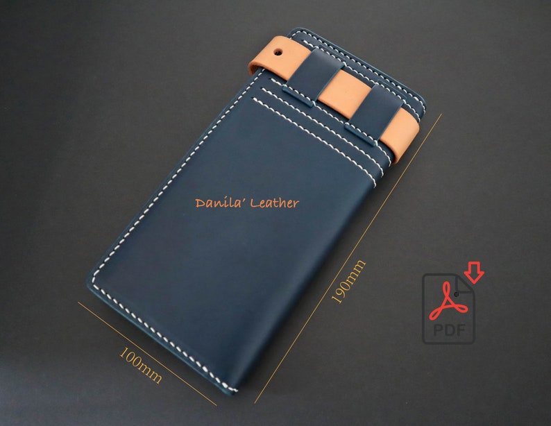 Jeans Pocket Long Biker Wallet Pattern/ Leather Wallet Template for Men ...
