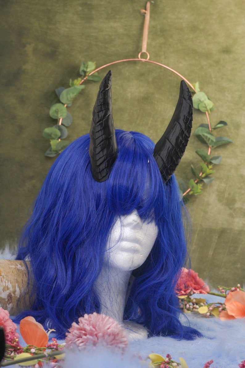 Large 3d Printed Devil Horns for Cosplay - Etsy