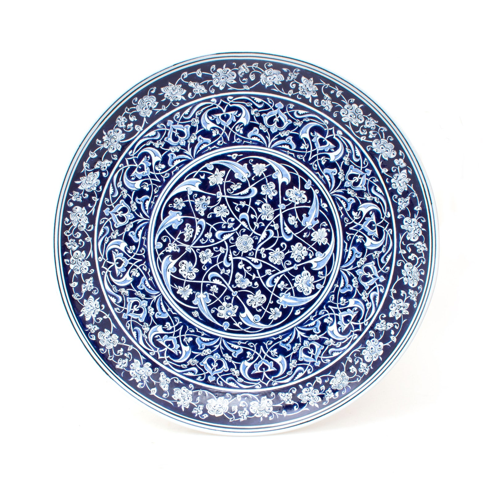 21th Century Iznik Ceramic Plate, Home Decor,handmade Iznik Plate, High ...