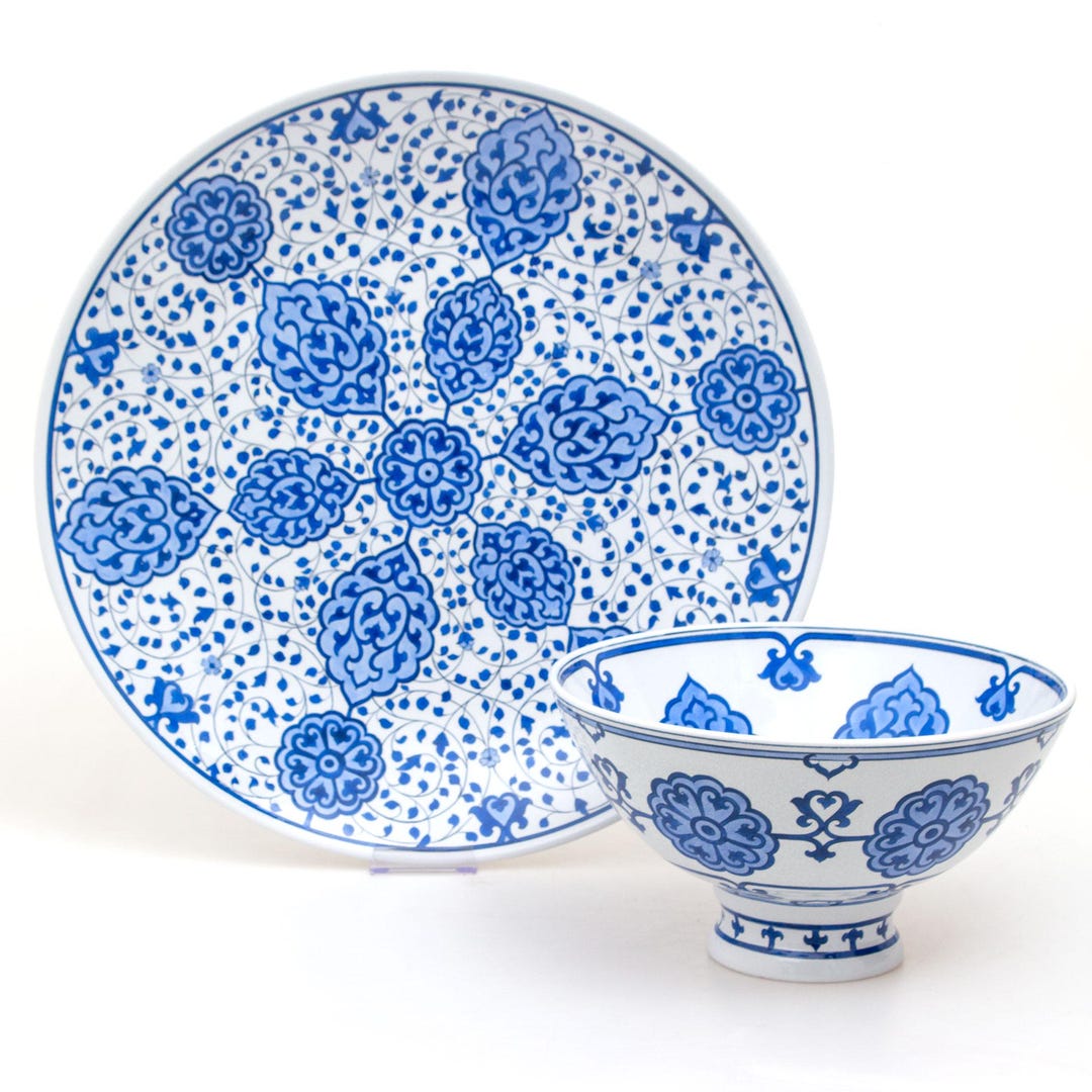 21th Century Iznik Ceramic Plate, Home Decor,handmade Iznik Footed Bowl ...