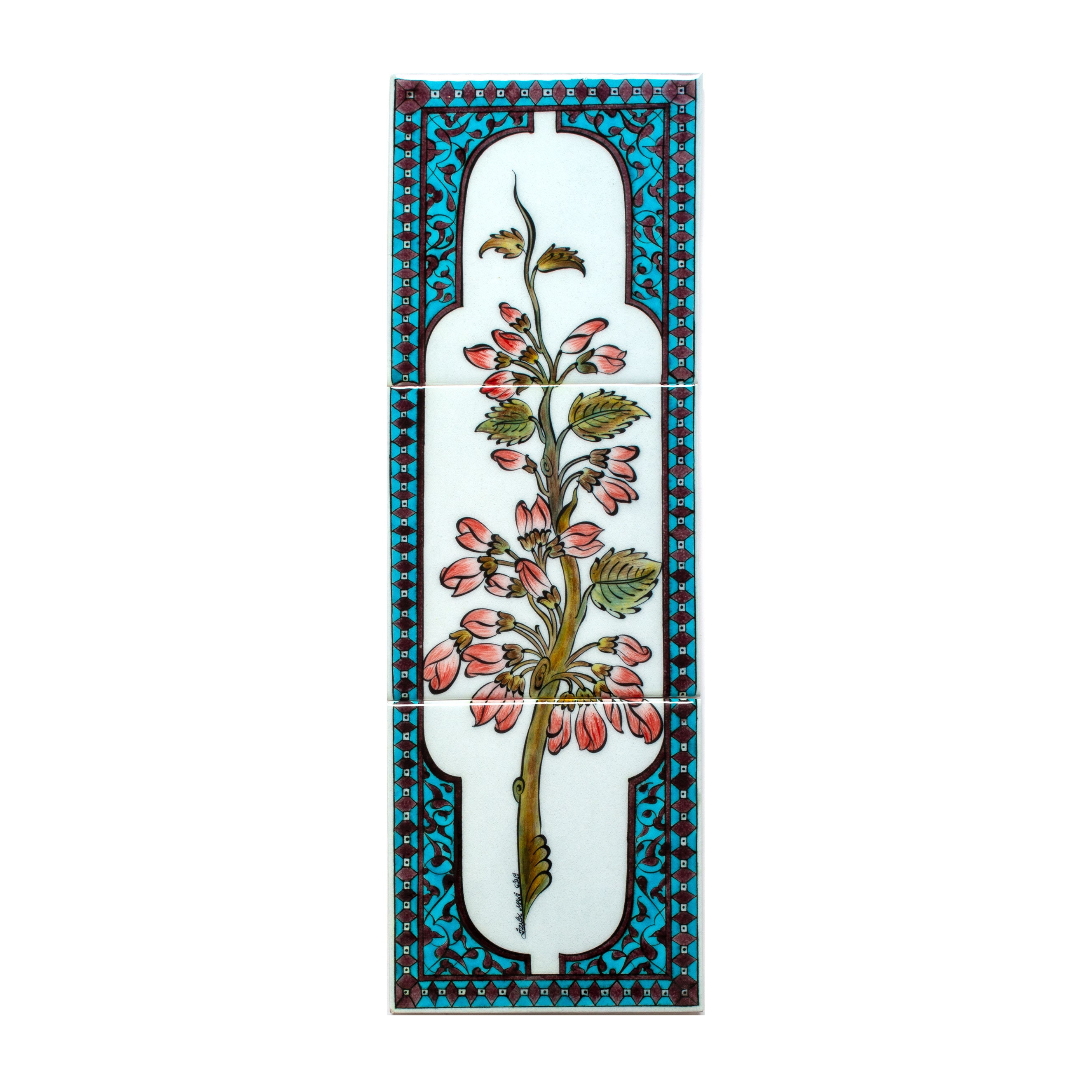 Ceramic Wall Art, Iznik Ceramic Tile Panel, Home Decoration, Handmade ...