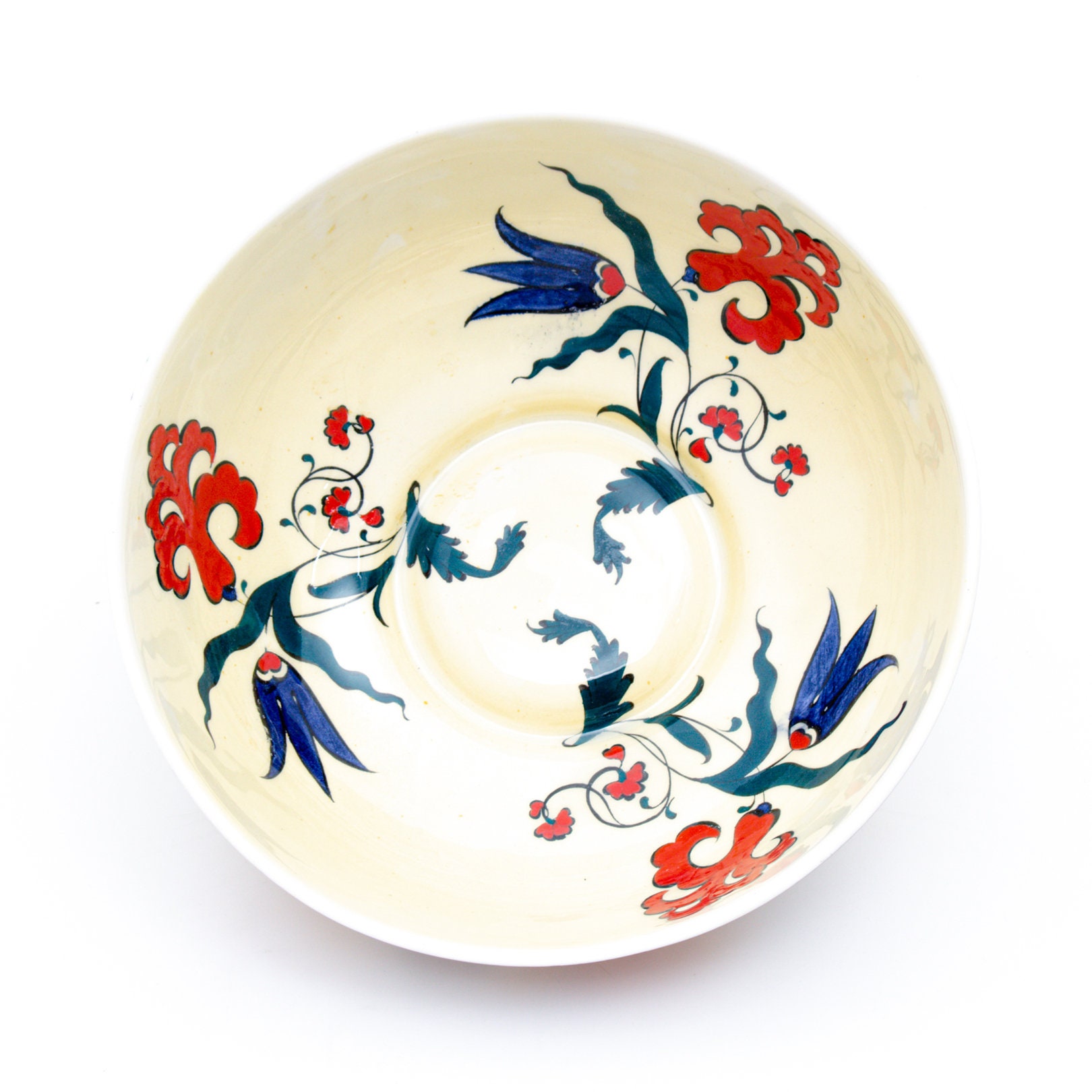 Ceramic Bowls Handmade Iznik Pottery Floral Designs Ceramic - Etsy