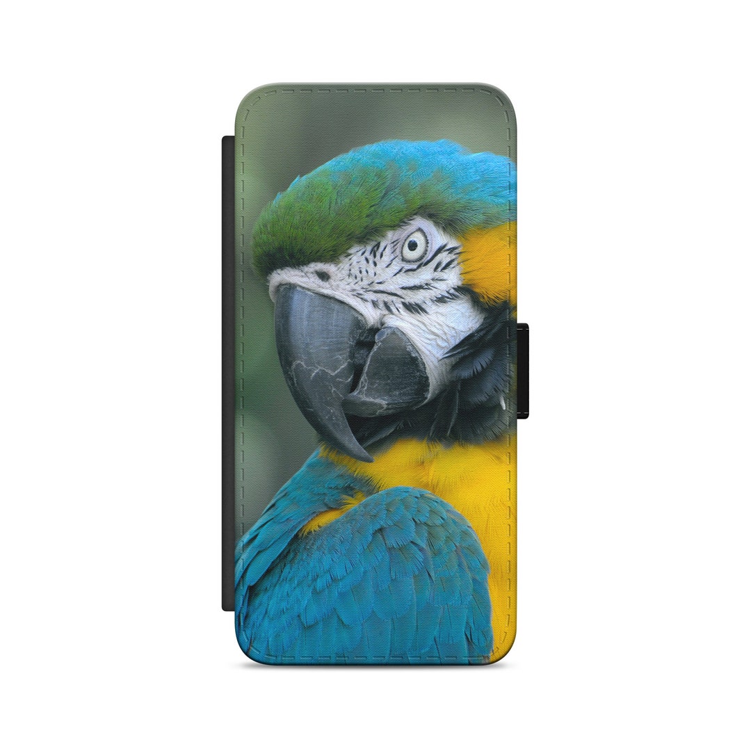 Colourful Macaw Parrot Wild Colorful Tropical Birds Flip Wallet Phone ...