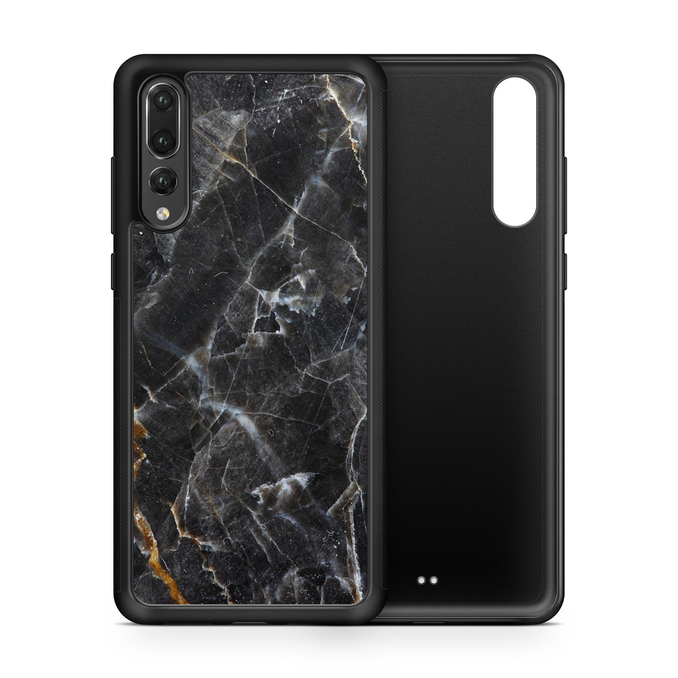 Black Marble Style Pattern Black Rubber Phone Case Cover for - Etsy