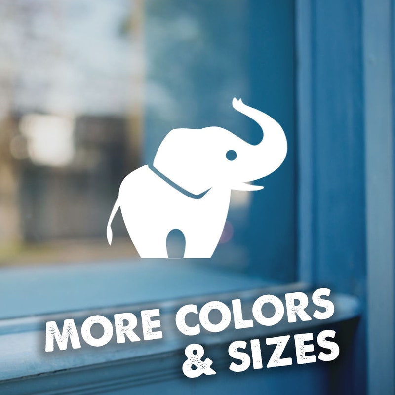 Elephant Decal - Etsy