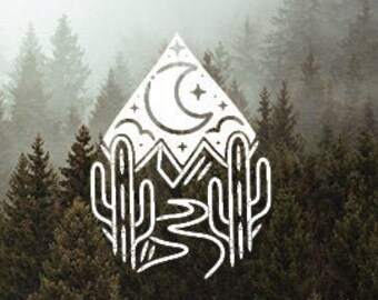 Desert Scene Car Decal - Etsy