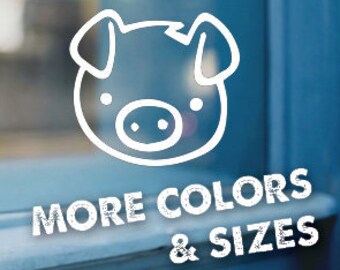Pig Sticker Decal - Etsy