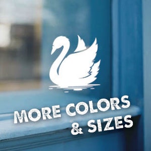 Swan, Swan Decal, Swan Sticker, Swan Vinyl Decal, Swan Decal, Swan ...