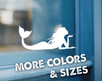 Mermaid Car Sticker - Etsy