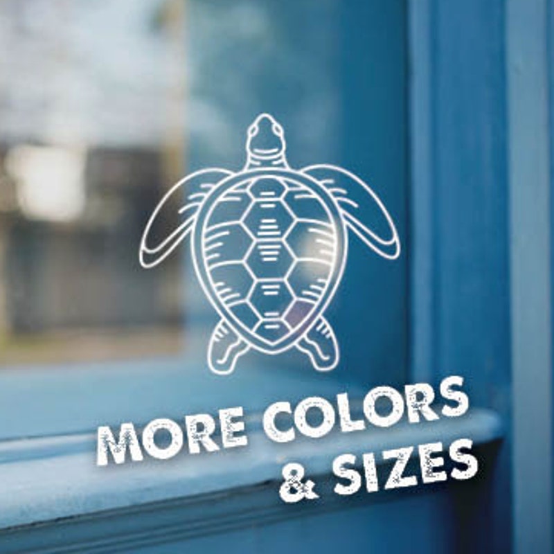 Sea Turtle Decal - Etsy