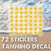 Heart Tan Decals,tanning, Tanning Stickers, Tan Line Sticker, Tanning ...