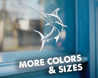 Marlin Vinyl Decal - Etsy
