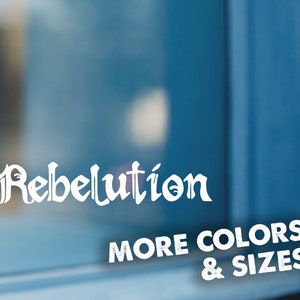 Rebelution Vinyl Sticker Decal, Decal,window Decal, Stickers,laptop ...