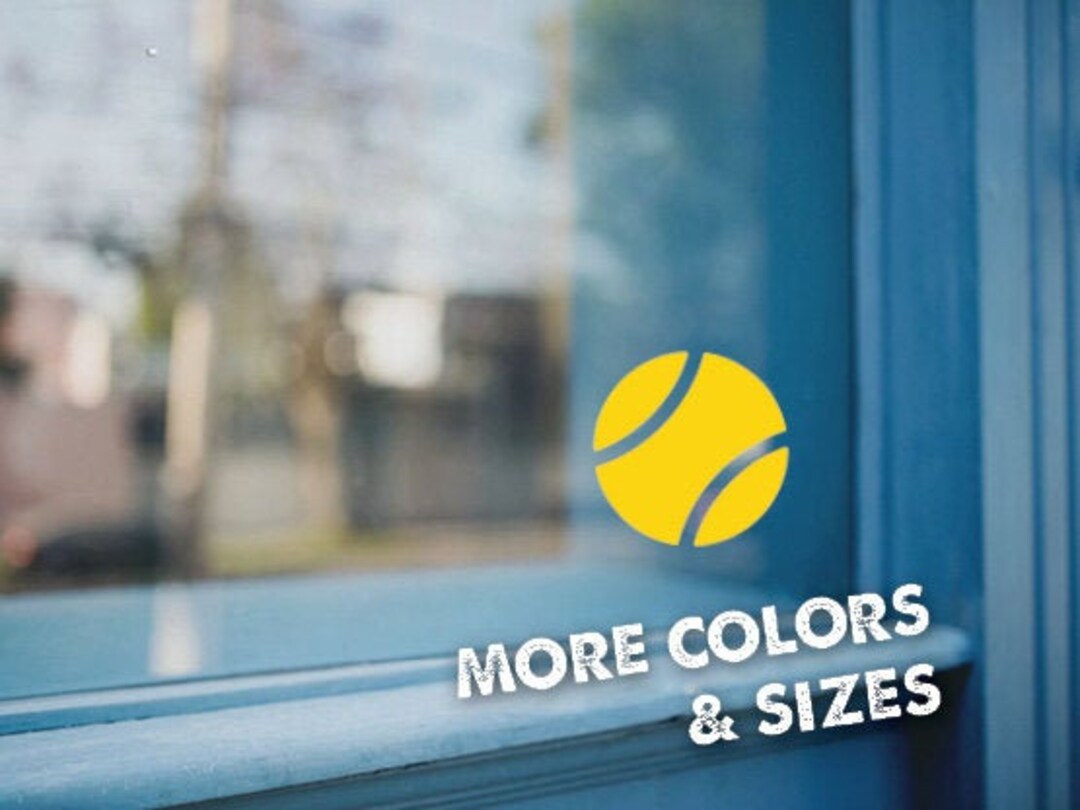 Tennis Ball Decal,tennis Ball Sticker,tennis Decal,window Decal,tennis ...