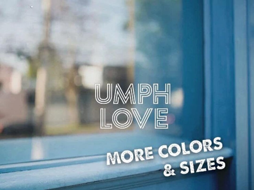 Umph Love Sticker Decal,car Decal,window Decal,car Stickers,laptop ...