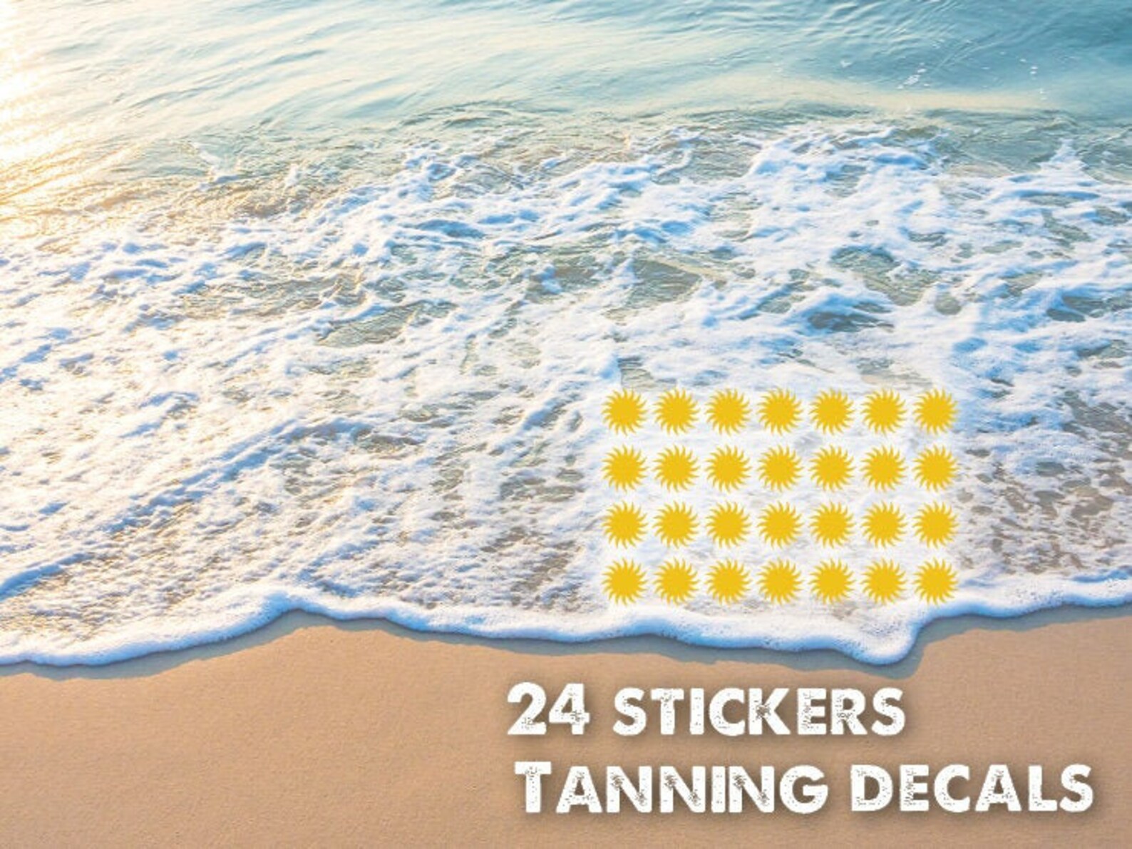 Sun Tan DecalsTanning Tanning Stickers Tan Line Sticker | Etsy