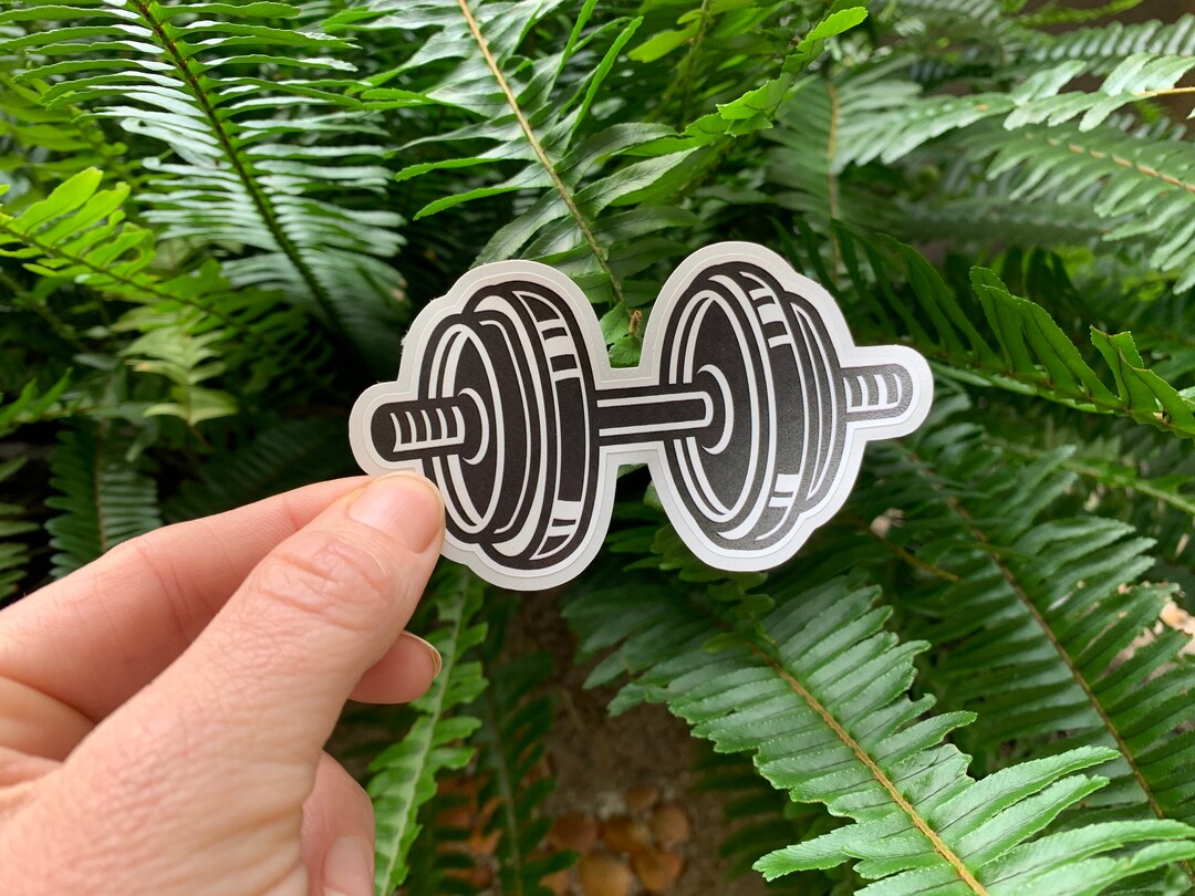 Dumbell Work Out Buddy Stickers Laptop Decals Cute - Etsy